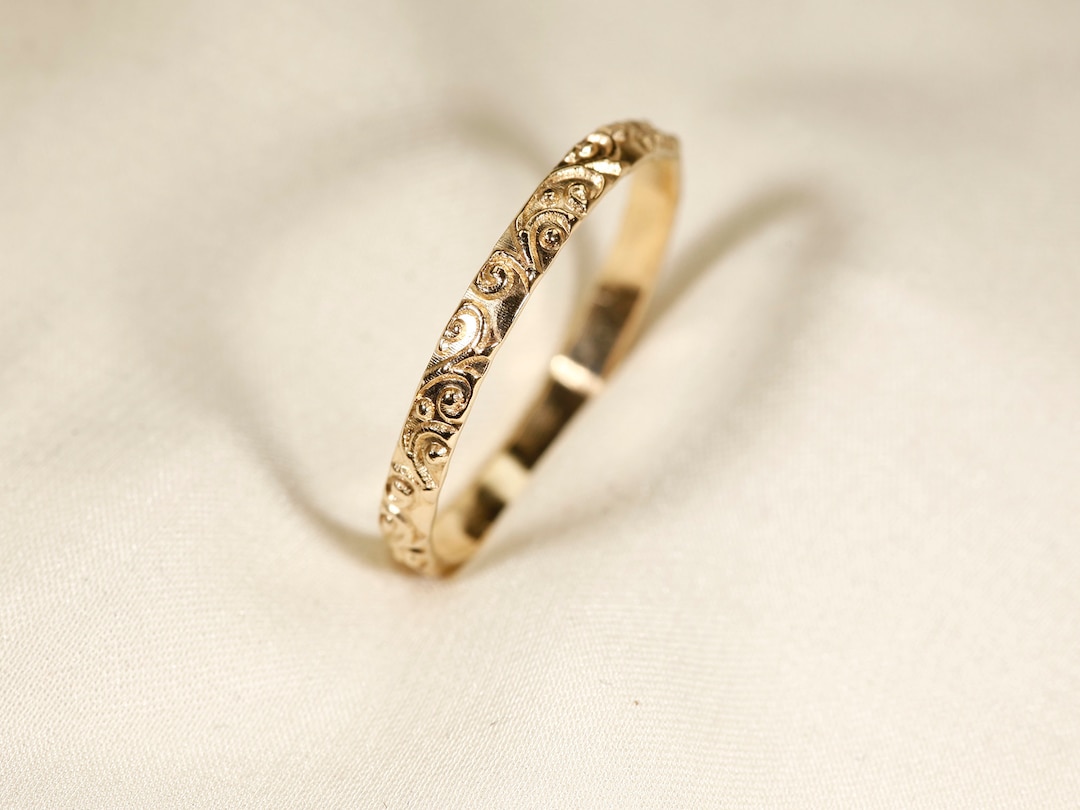 600105 14K Yellow SOLID Gold Ring, Pattern Ring, 600105 Ring Width2.5mm ...
