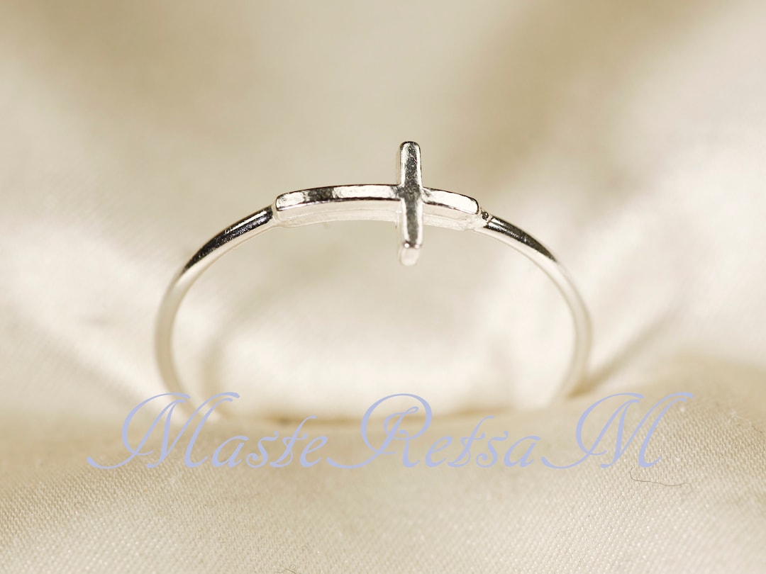 925 Sterling Silver CROSS Ring, Handmade Sterling Silver Cross Ring for ...