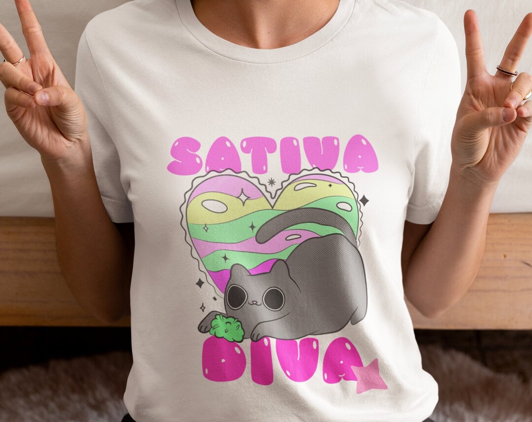 Sativa Diva Stoner Shirt, Funny Weed Shirt, 420 Stoner Gift, 420 Shirt ...