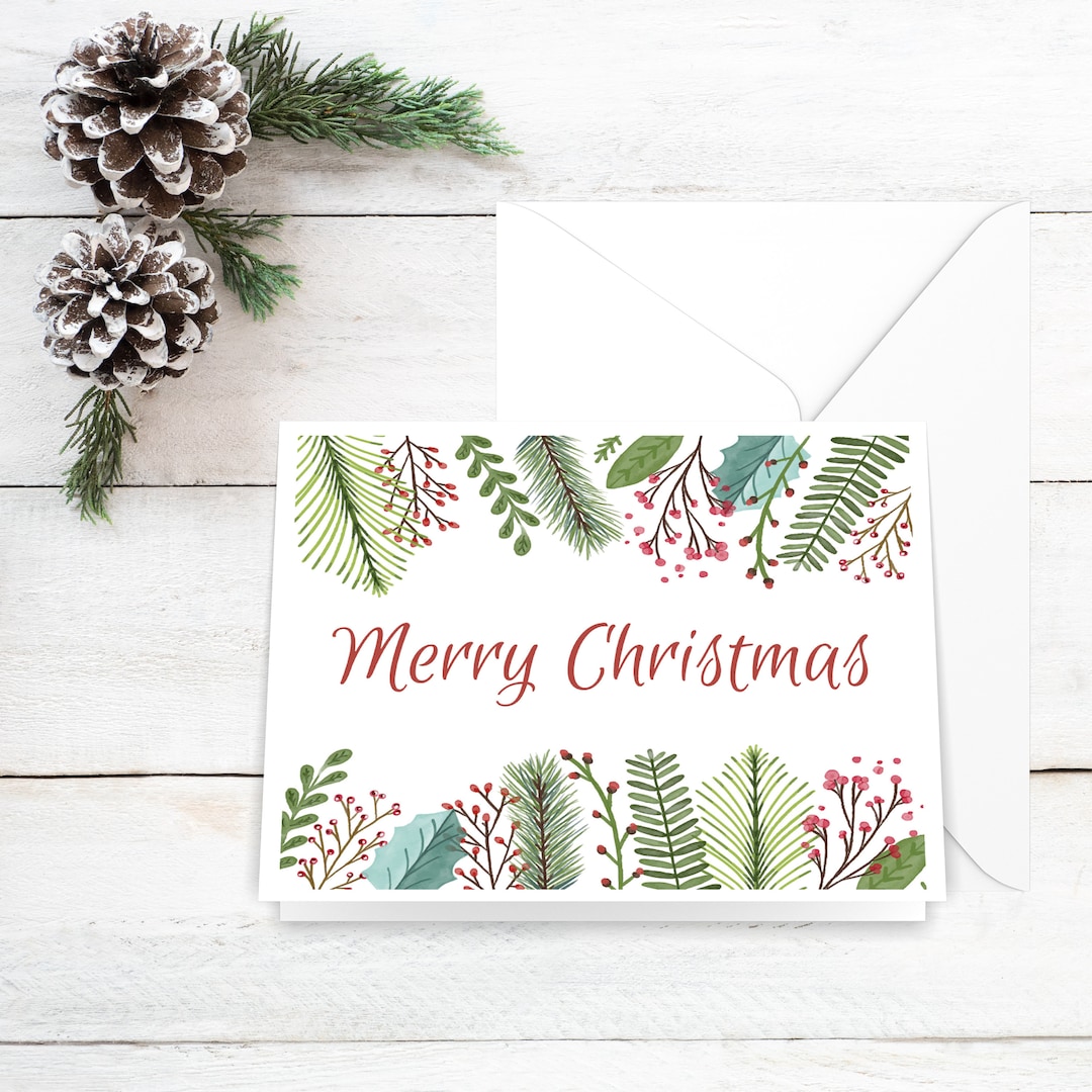 Christmas Cards Holiday Cards Holiday Greeting Card Sets Xmas Card - Etsy