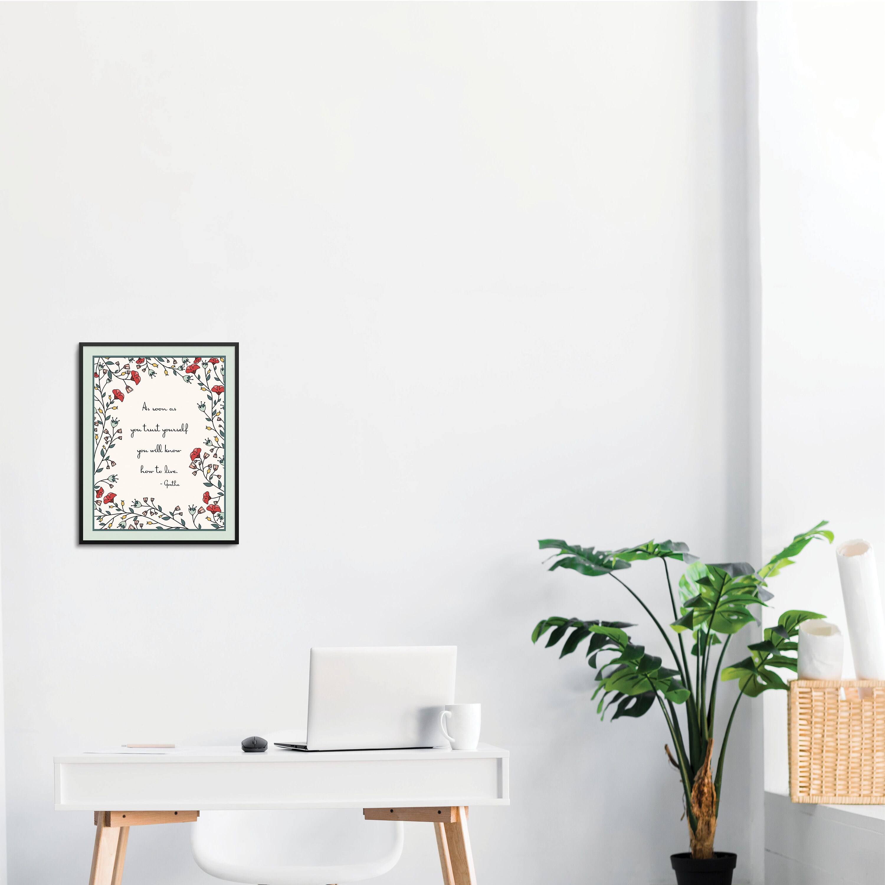 Johann Wolfgang Von Goethe Wall Art | Office Decor | Trust Yourself ...