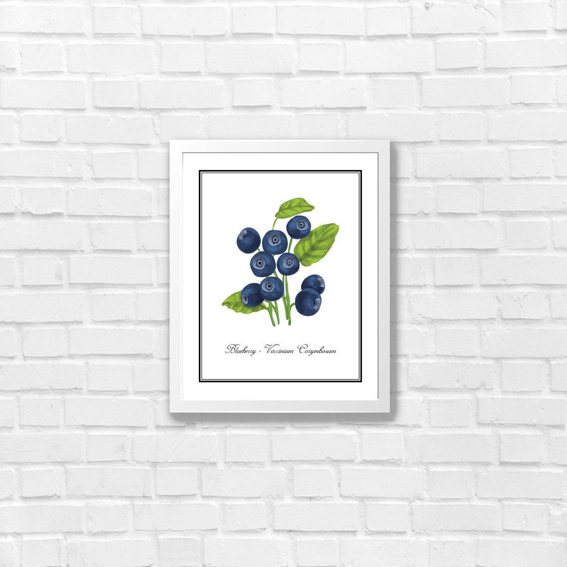 Blueberry Blueberries Kitchen Decor Kitchen Art Kitchen Prints ...