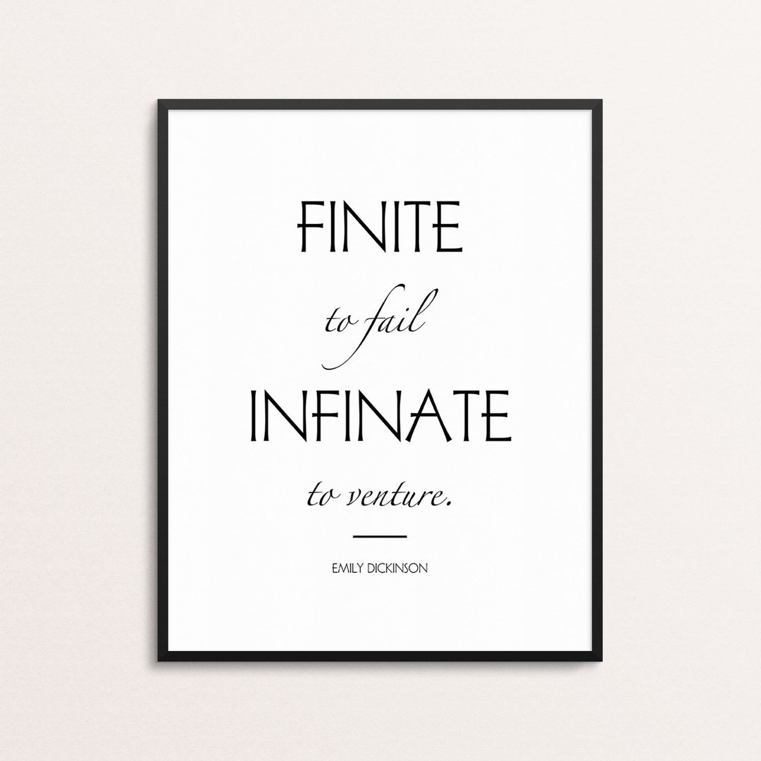 Emily Dickinson Quote Print | Poetry Quote Wall Art | Office Decor ...