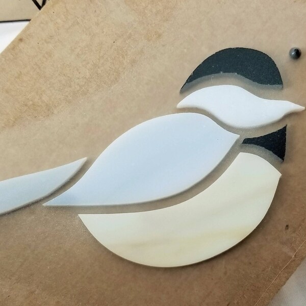 Stained Glass Chickadee - Etsy