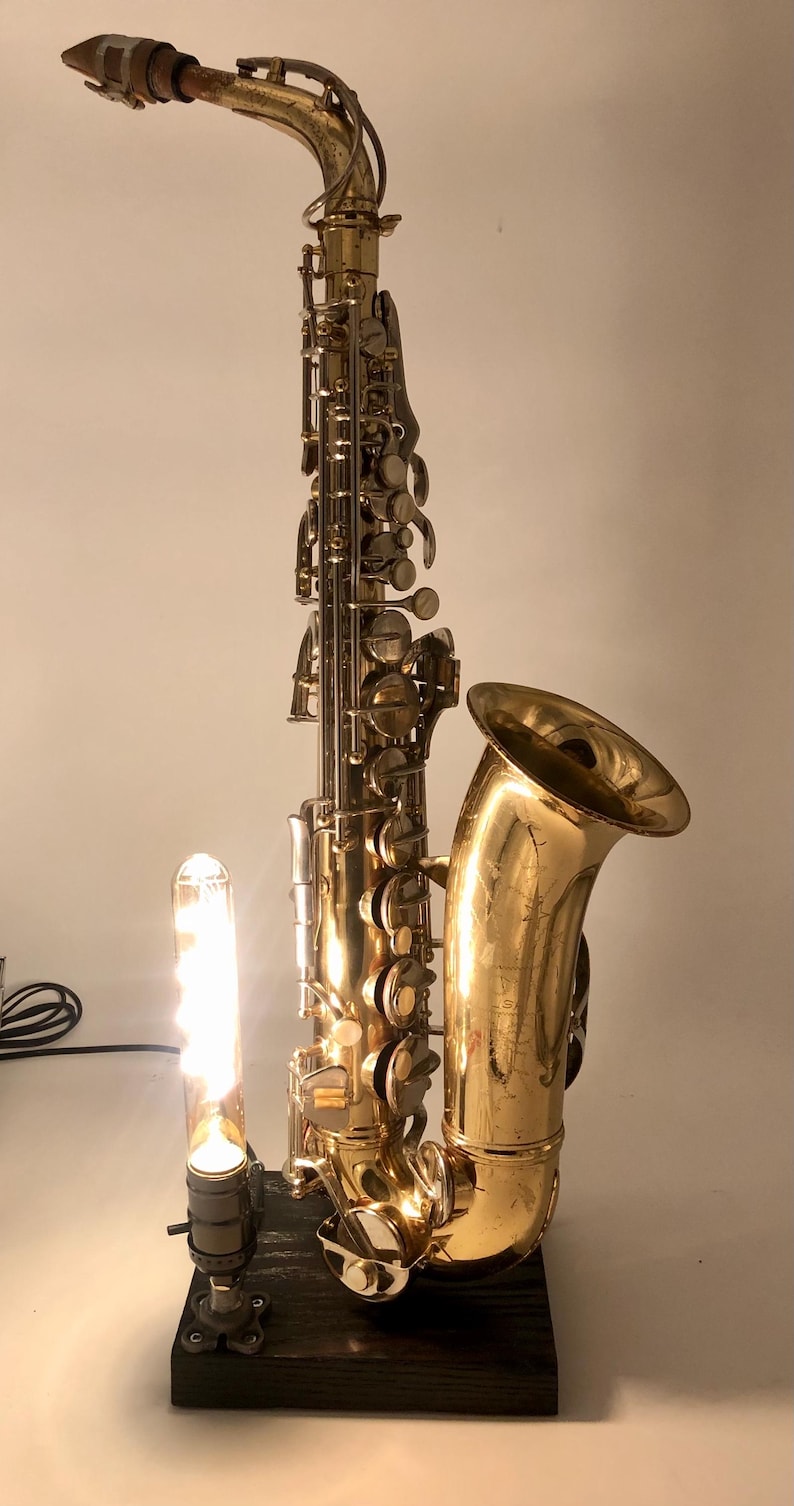 Saxophone Repurposed Lamp - Etsy