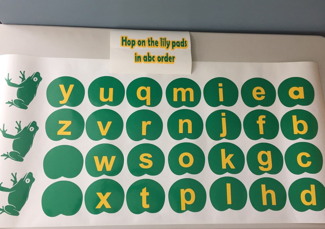 Lily Pad Alphabet Vinyl Sensory Path for School Floors | Etsy