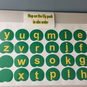 Lily Pad Alphabet Vinyl Sensory Path for School Floors - Etsy