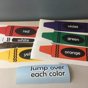 Large Crayon Jumps Vinyl Sensory Path for School Floors - Etsy