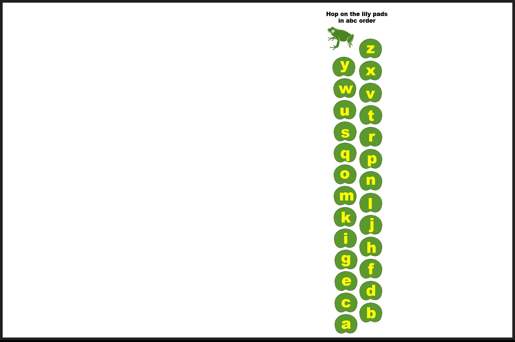 Lily Pad Alphabet Vinyl Sensory Path for School Floors - Etsy