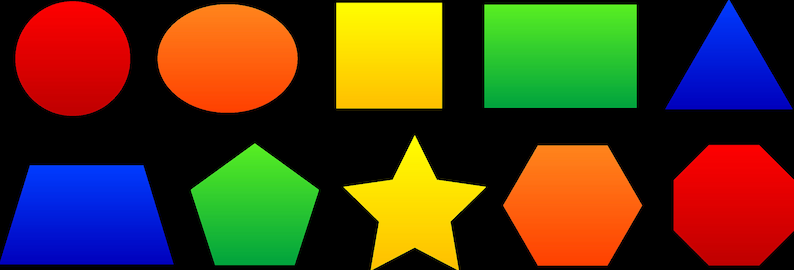 10 Shapes in 5 Colors Vinyl Sensory Path for School Floors - Etsy