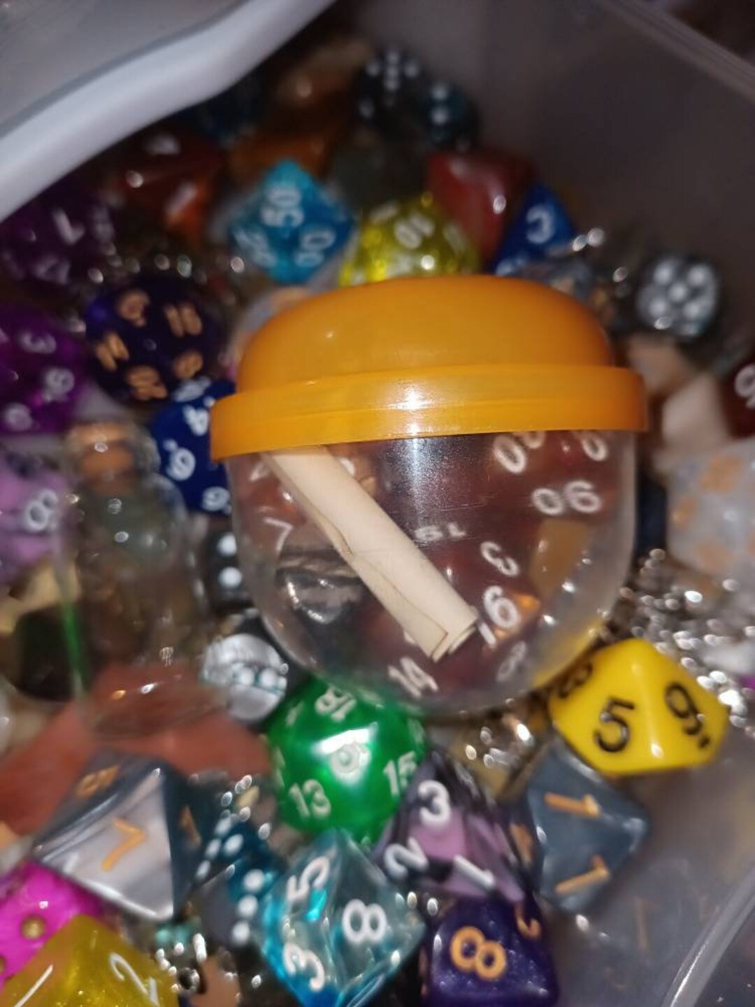 Mystery Dice Set Capsules Keys Charms Crystals Dungeons and Dragons Dnd ...