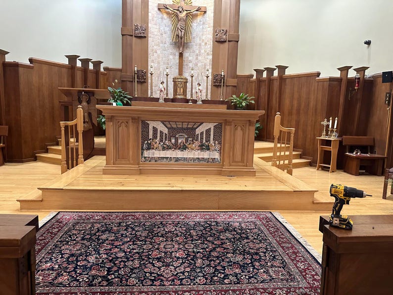 Custom Quarter Sawn Oak Altar for Sale Made From Scratch Built to Your ...