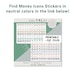 MONEY Planner Stickers Printable + CUT Files for Silhouette Cricut Bill ...
