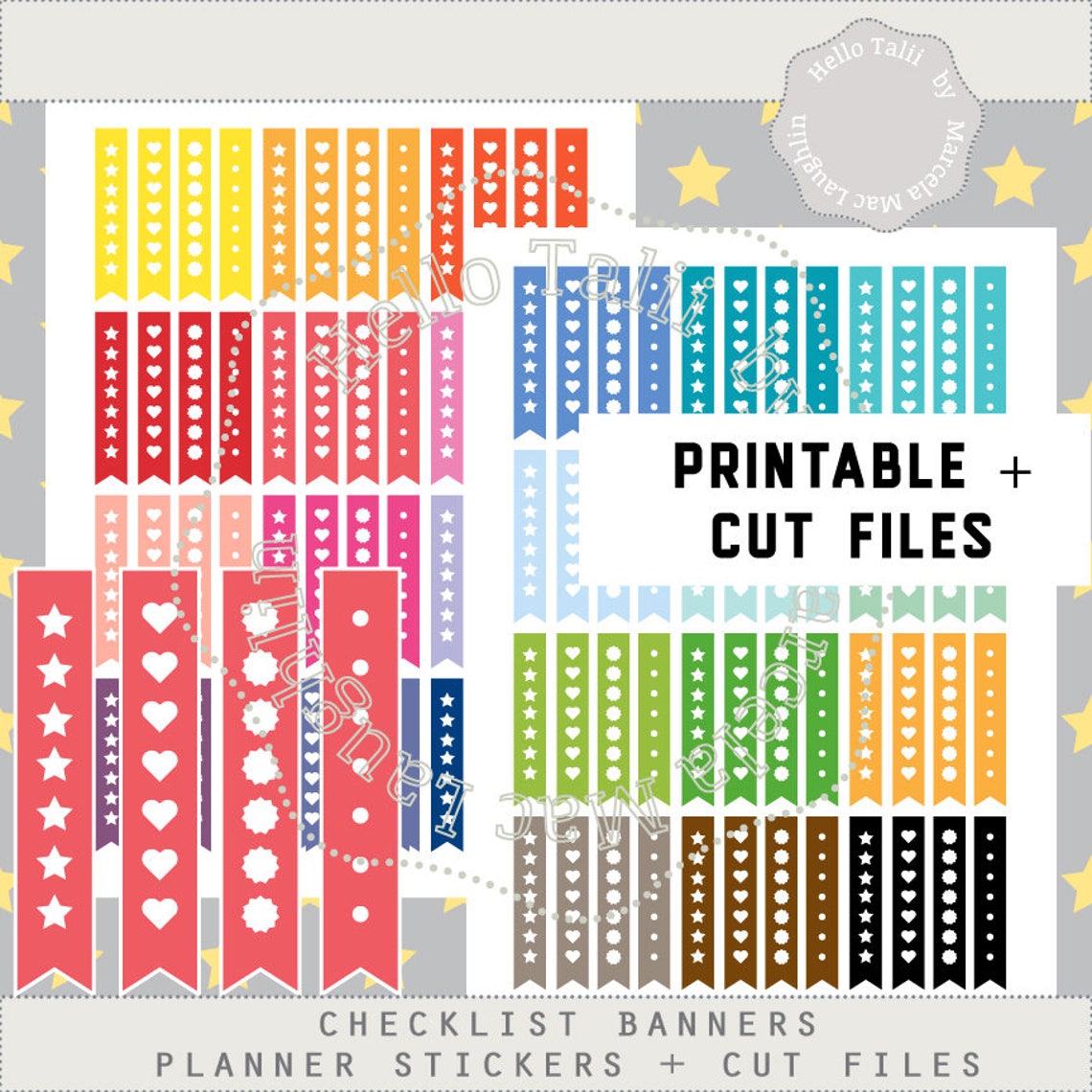 CHECKLIST Stickers Checklist Planner stickers CUT Files | Etsy