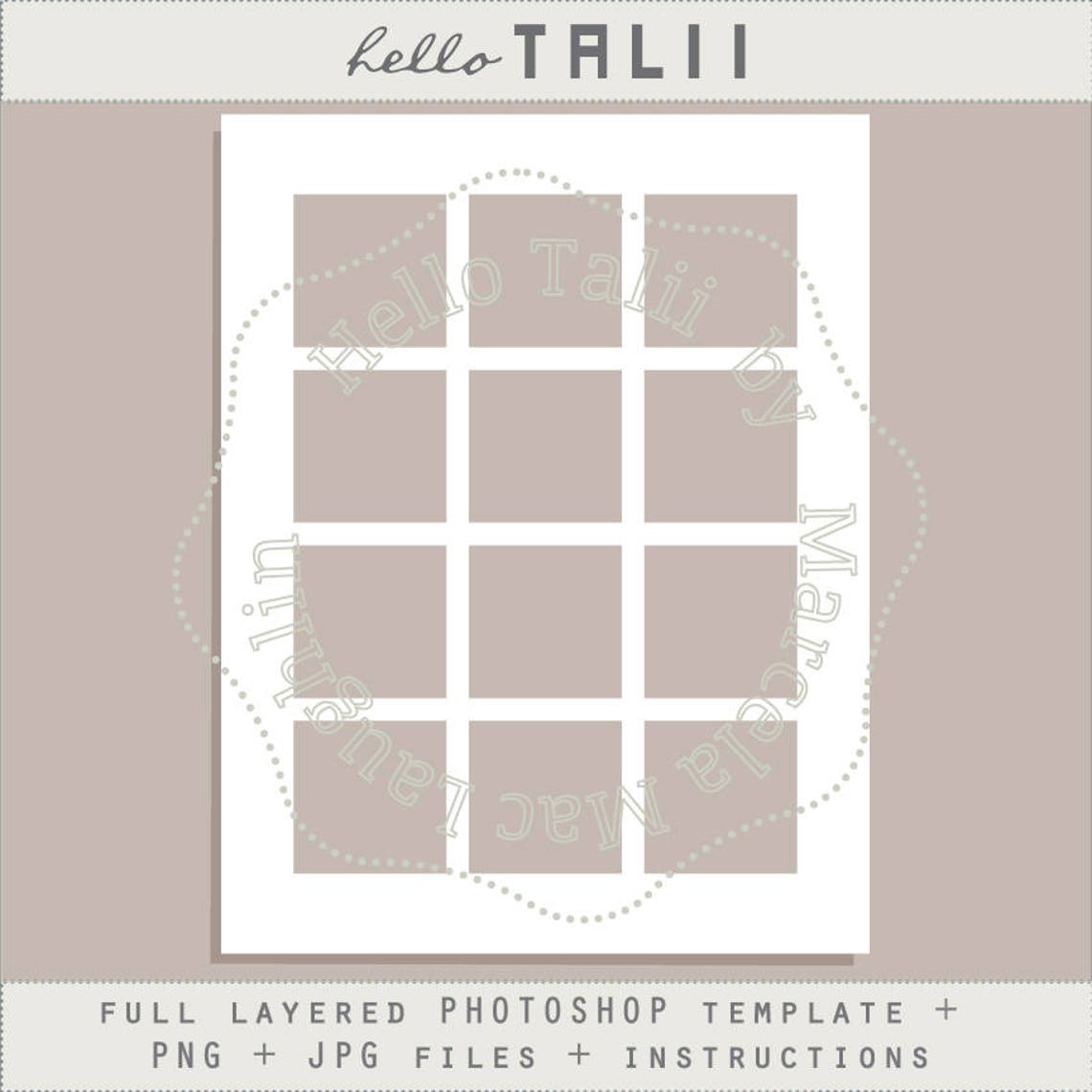 2 Inch Square Template Photoshop- 2 X 2 Inches Jewelry Template Fully ...
