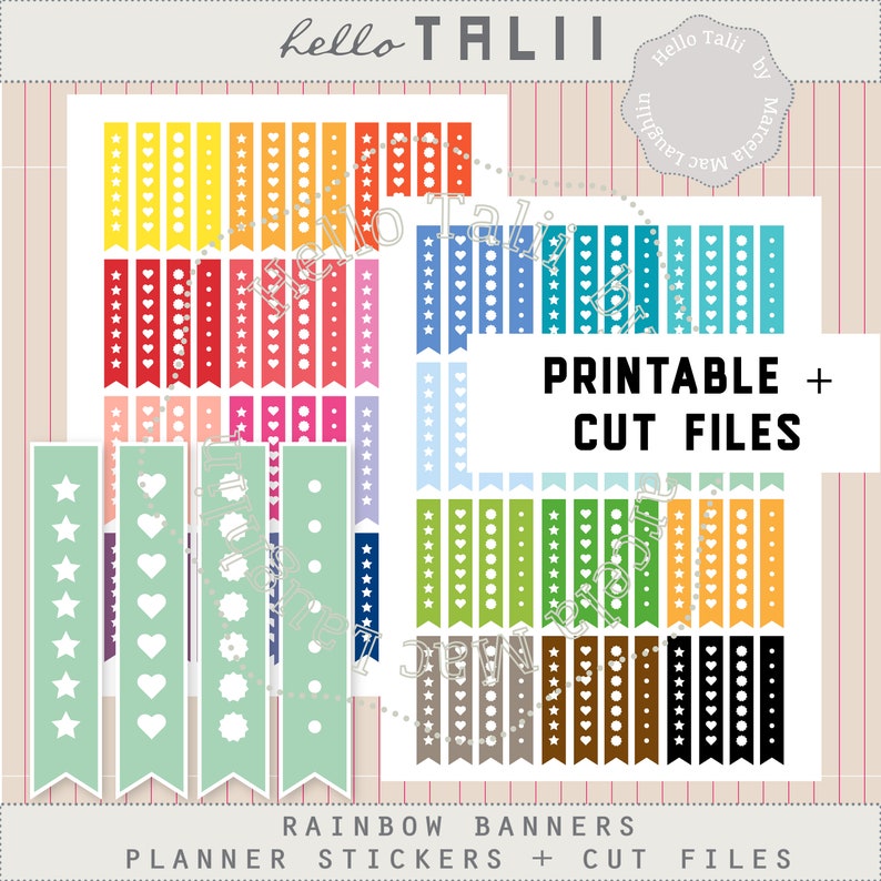 CHECKLIST Stickers- Checklist Planner Stickers Printable + CUT Files ...