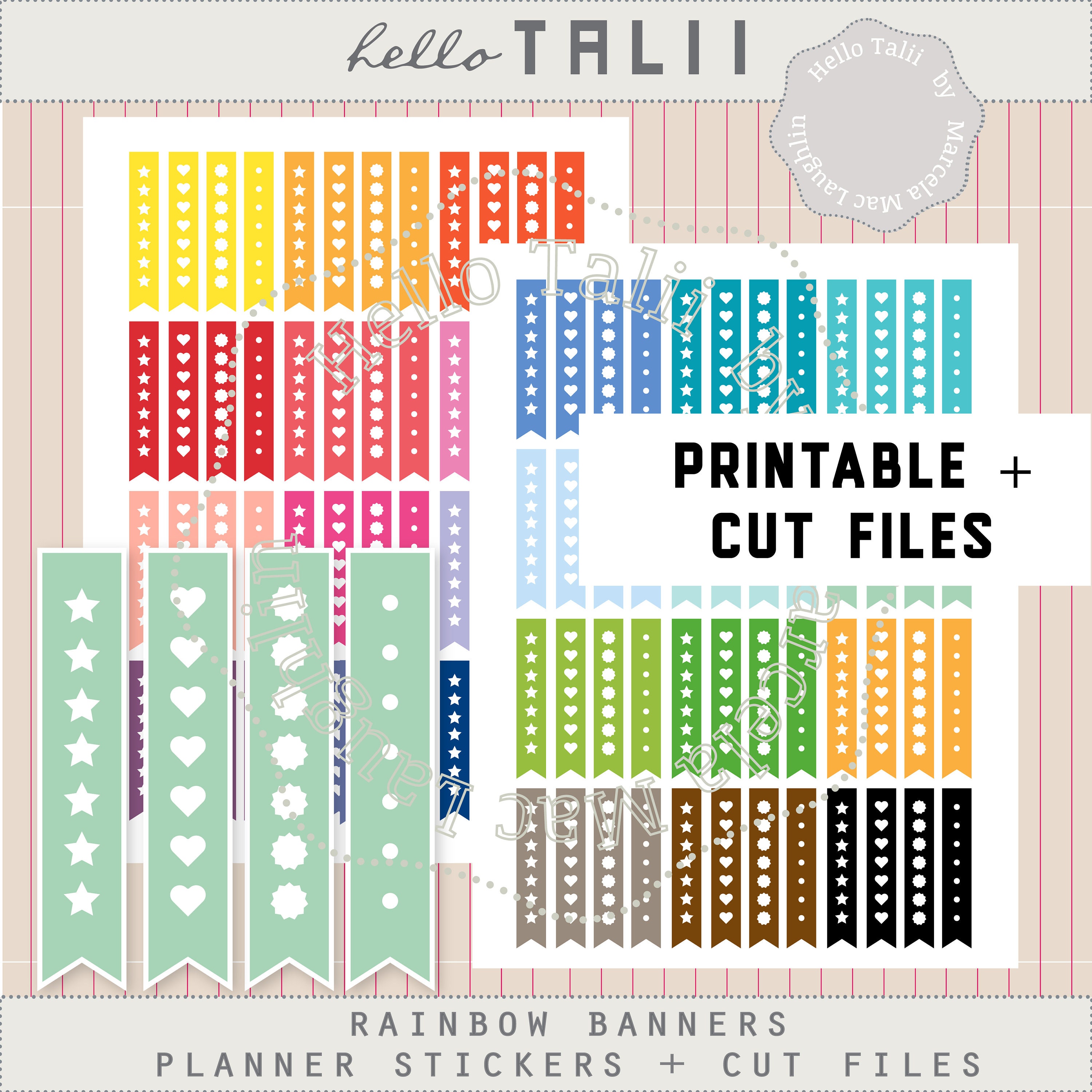 CHECKLIST Stickers- Checklist Planner Stickers Printable + CUT Files ...