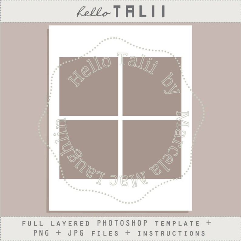 3.5 Inch Square Photoshop Template- Fully Layered PSD + PNG + JPG- 3 ...