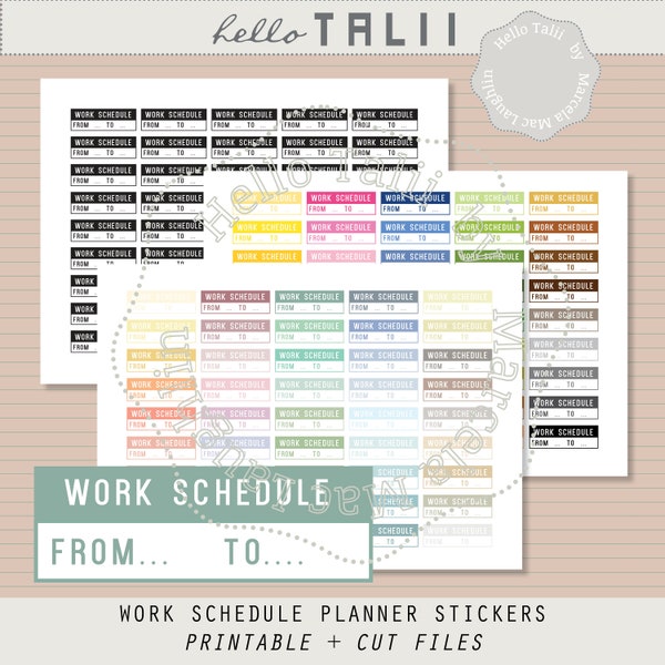 Work Planner - Etsy
