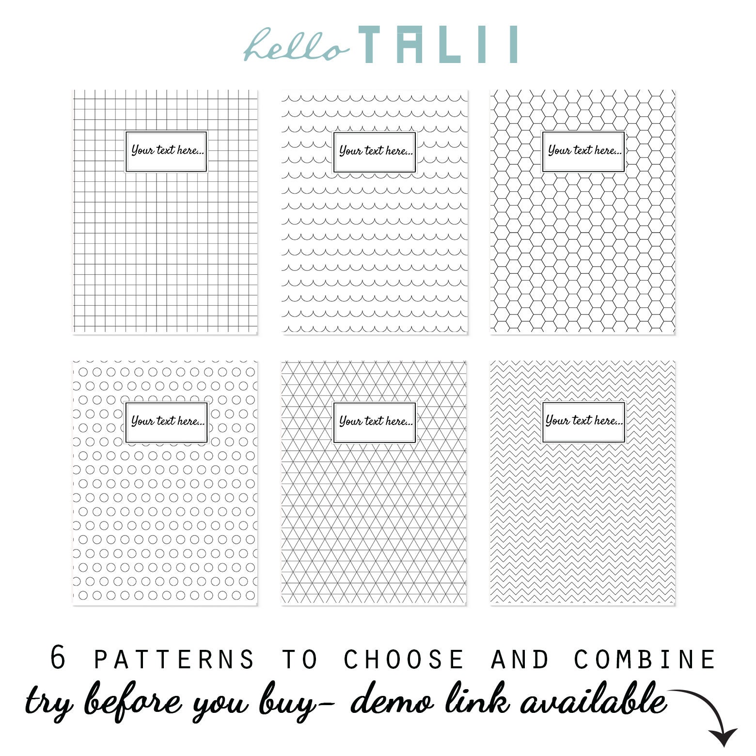 MINIMAL BINDER COVERS Printable Black and White Minimalist - Etsy Canada
