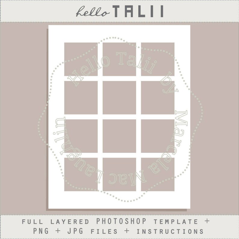 2 Inch Square Template Photoshop- 2 X 2 Inches Jewelry Template Fully ...