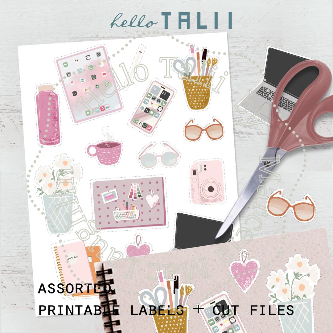 GIRL BOSS STICKERS- Printable + Cut Files for Cricut and Silhouette ...