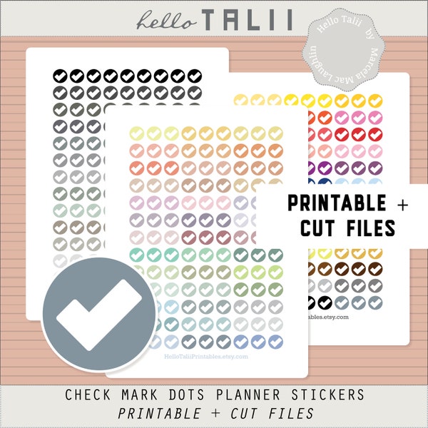 Check Mark Stickers - Etsy