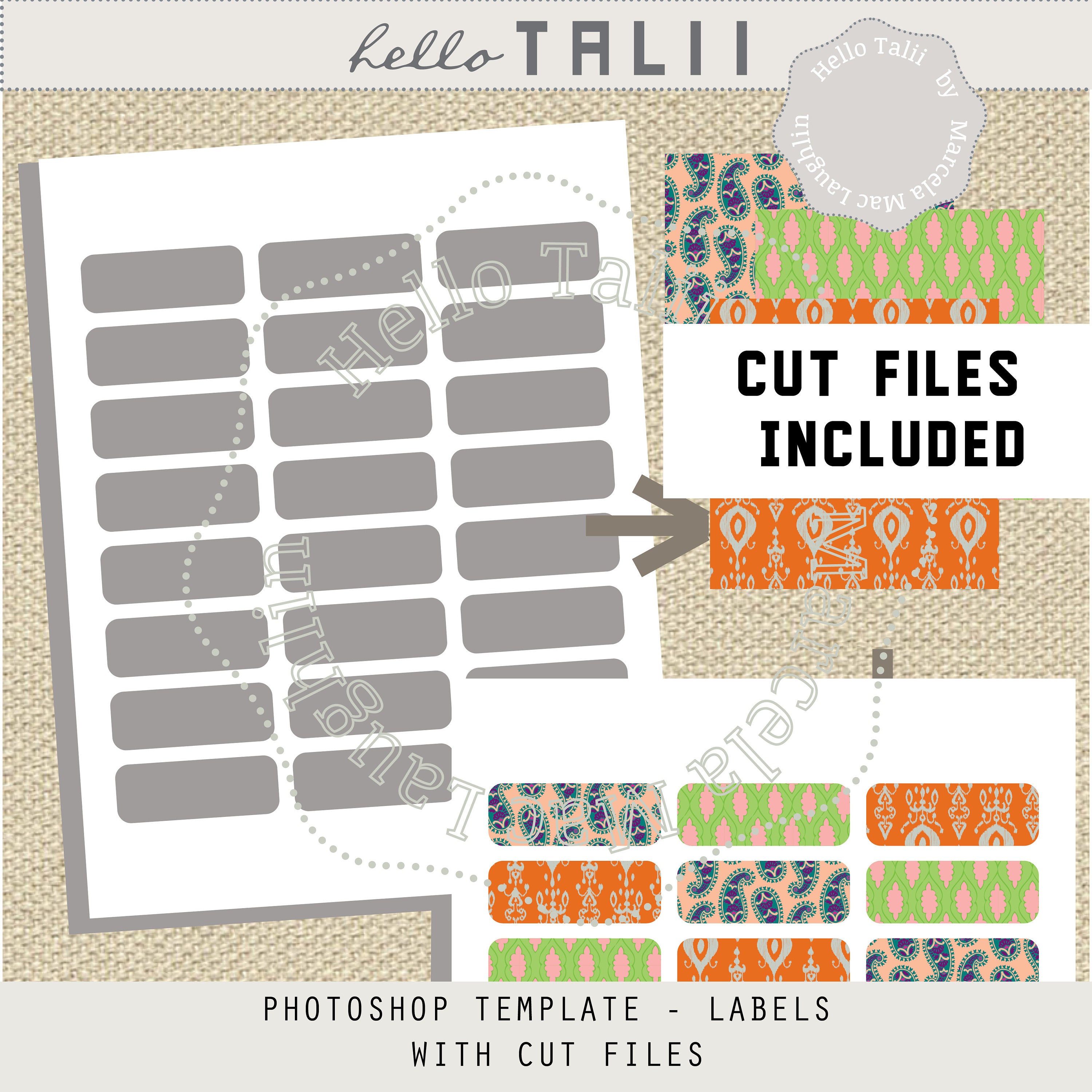 LABELS Photoshop Template CUT Files svg Dxf Png Jpg Fully Layered Psd ...