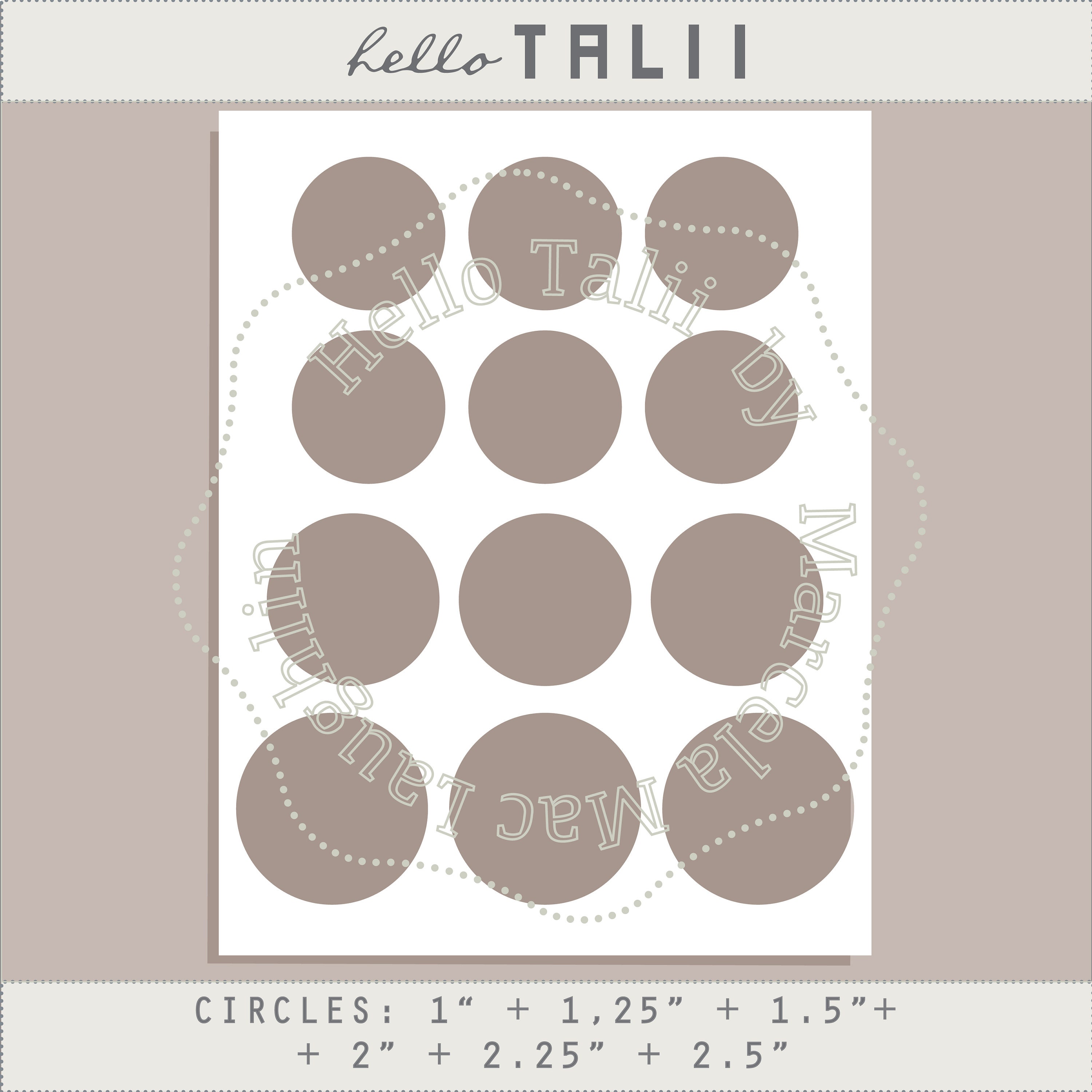 ASSORTED CIRCLES BUNDLE Photoshop Template Circles Collage - Etsy