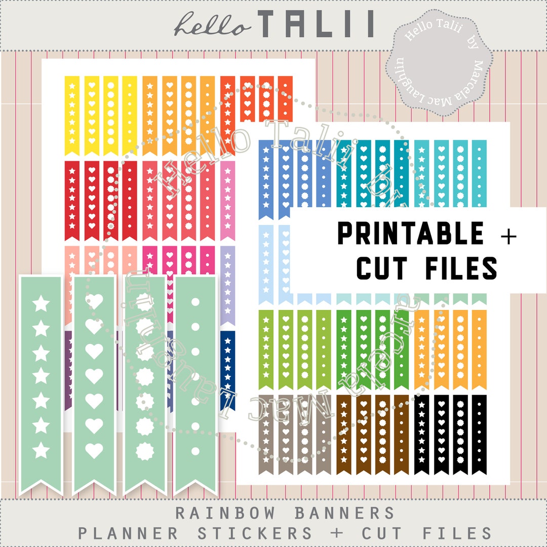 CHECKLIST Stickers- Checklist Planner Stickers Printable + CUT Files ...