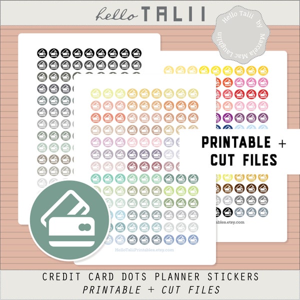 Credit Card Stickers - Etsy