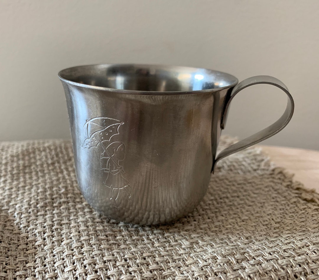 Scandinavian Vintage Stainless Steel Baby Mug, DKF, Lundtofte, Denmark ...
