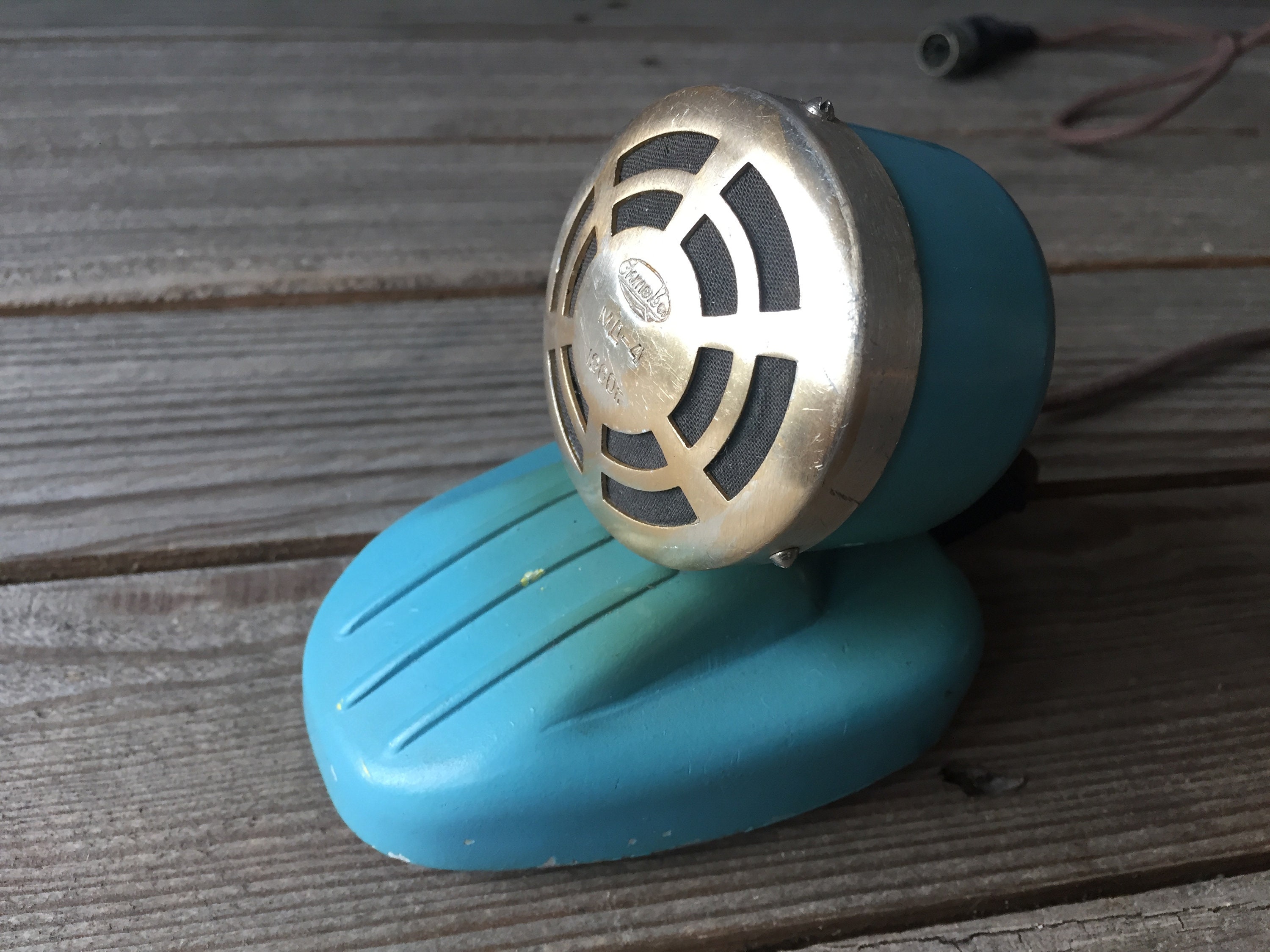 Soviet Vintage Microphone, Blue Desktop Microphone Oktava MD-41, 1960 ...