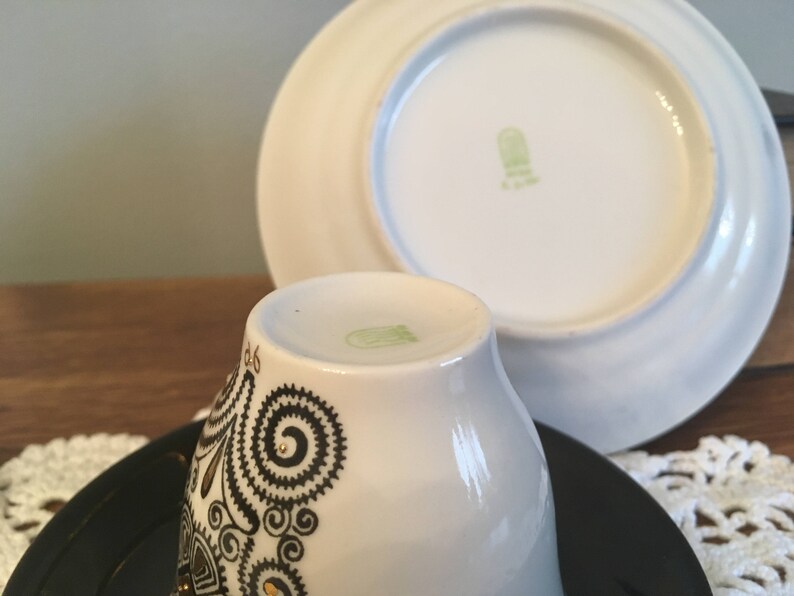 Soviet Vintage Porcelain, RPR Riga Porcelain Factory Espresso or Coffee ...