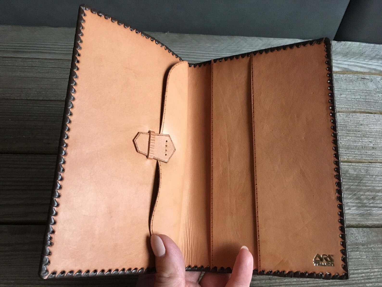 Soviet Vintage Men's Leather Wallet With a Pocket for - Etsy