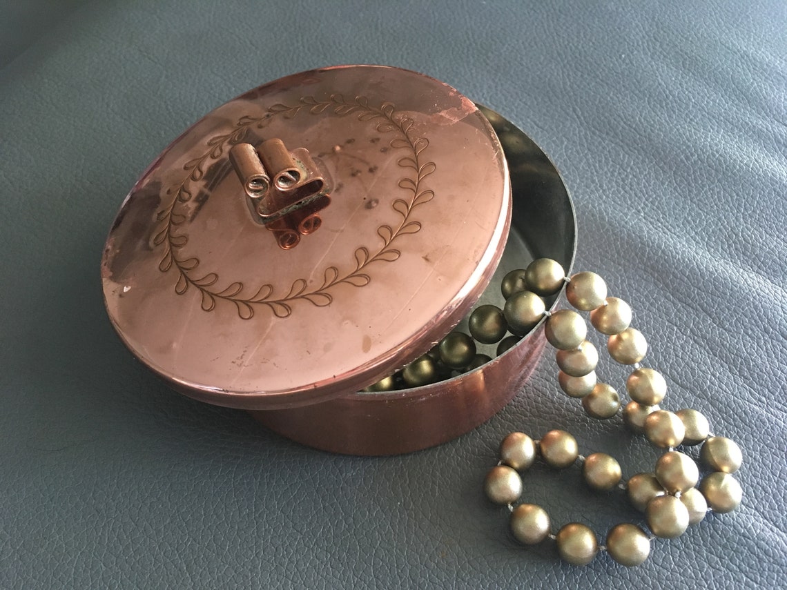 Scandinavian Vintage Copper Box Jewelry Box Trinket Box. - Etsy