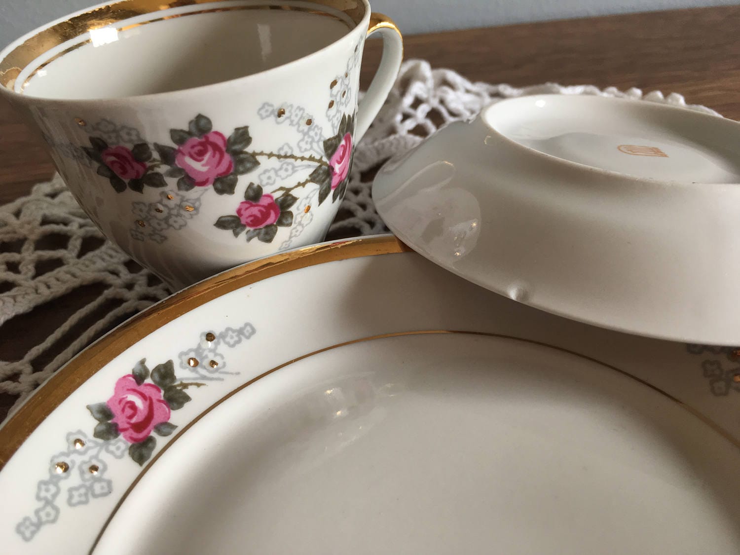 Soviet Vintage RPR Riga Porcelain Factory Mocha or Coffee Cup, Saucer ...