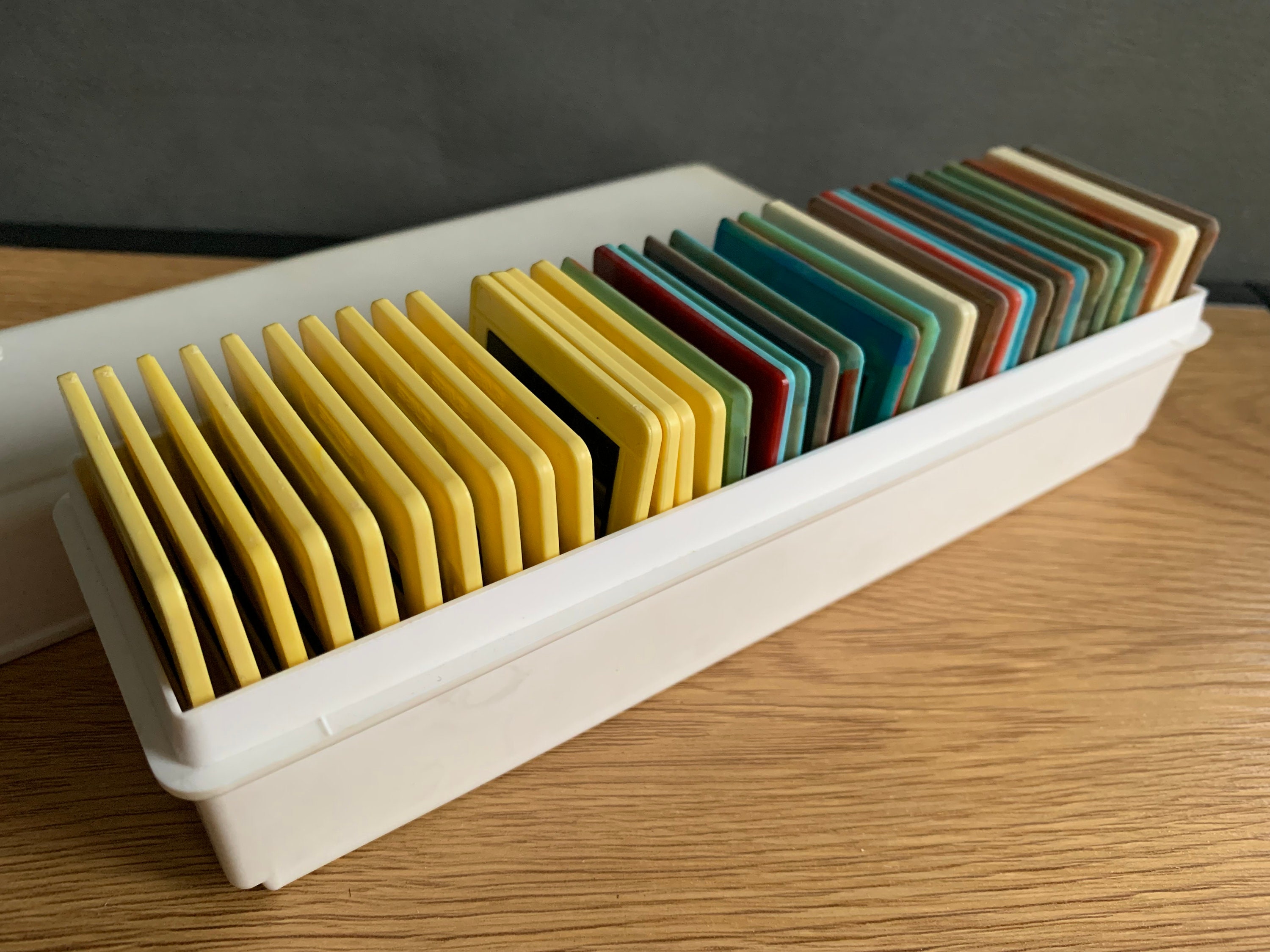 Soviet Vintage Slide Frames, Set of 35, Different Color Slide Frames ...