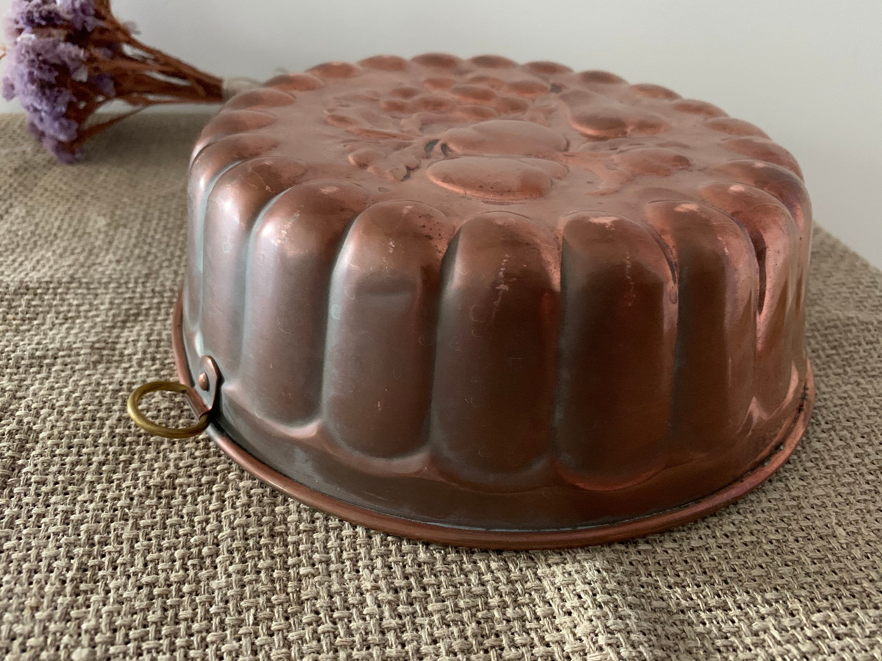 Scandinavian Vintage Copper Mold, Cake Mold, Tin Mold, Big Copper Mold ...