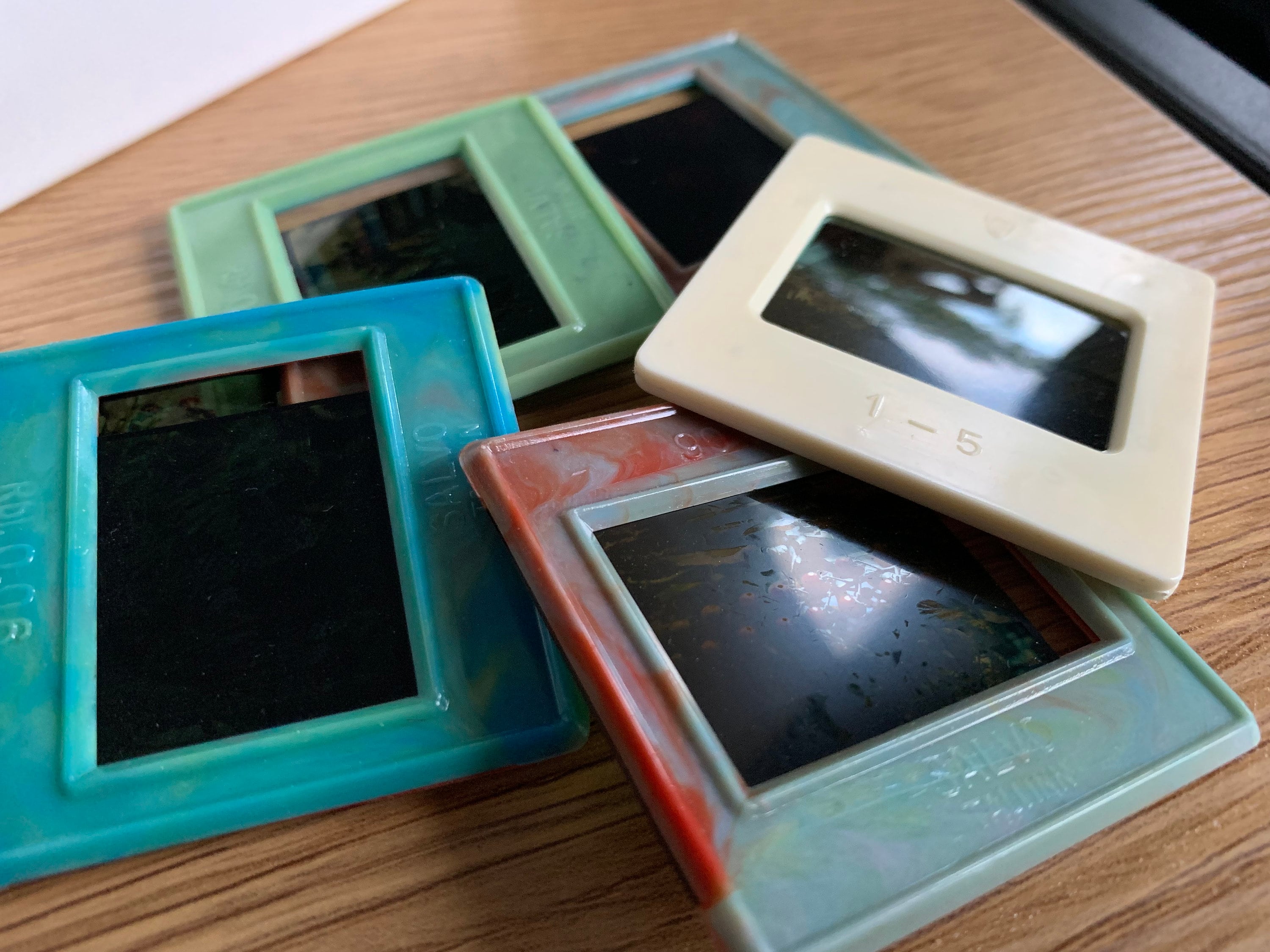Soviet Vintage Slide Frames, Set of 35, Different Color Slide Frames ...
