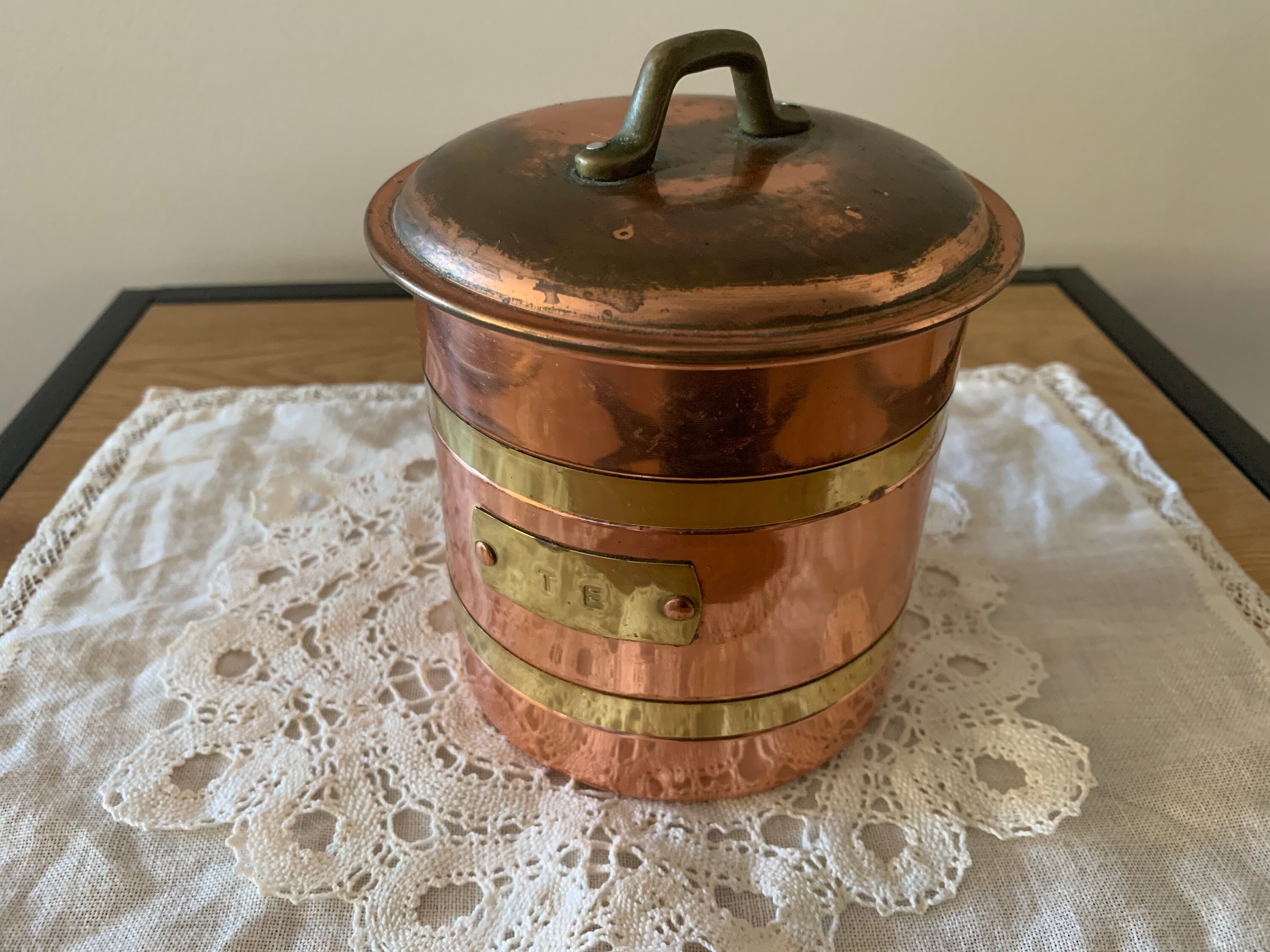 Scandinavian Vintage Copper Jar for Tea Copper Canister Jar - Etsy