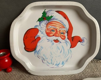Santa Metal Tray | Etsy
