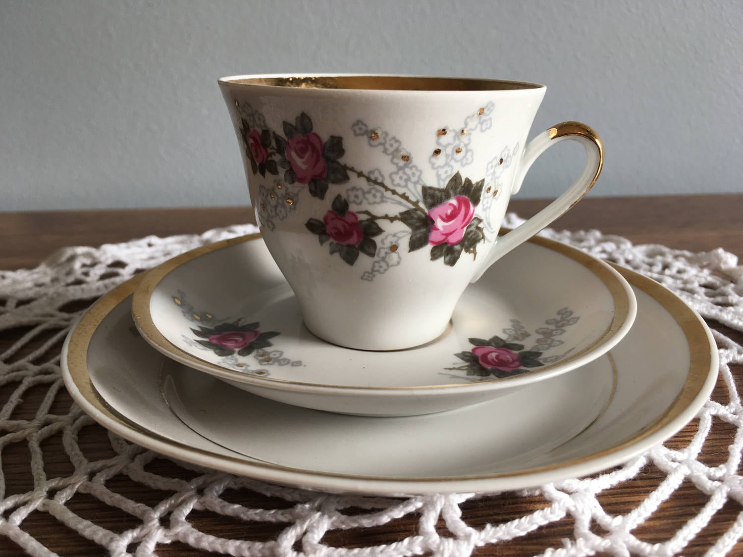 Soviet Vintage RPR Riga Porcelain Factory Mocha or Coffee Cup, Saucer ...