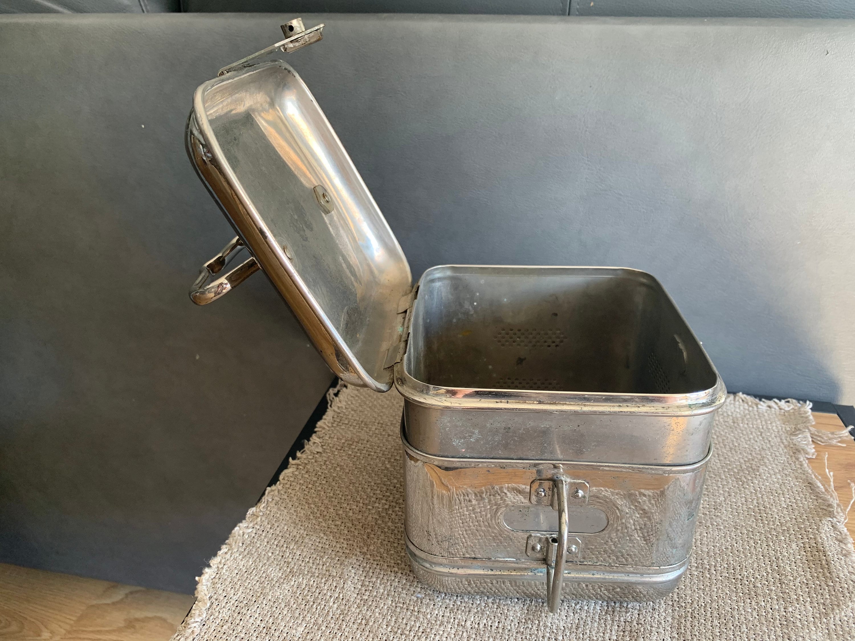 Soviet Vintage Medical Container, Stainless Sterilizer Box, Stainless ...