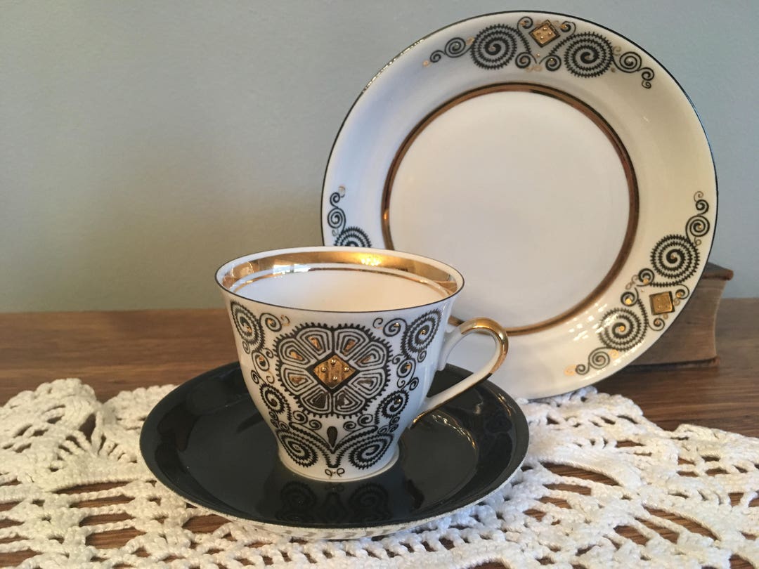 Soviet Vintage Porcelain, RPR Riga Porcelain Factory Espresso or Coffee ...