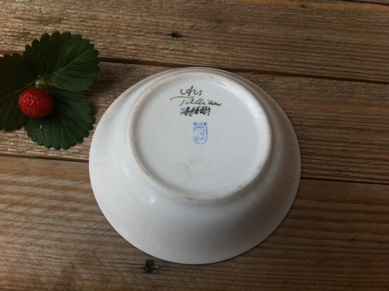 Soviet Vintage RPR Riga Porcelain Factory Dessert Bowl With ...