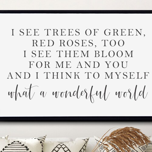Custom Carved Wooden Sign i See Trees of Green Red - Etsy