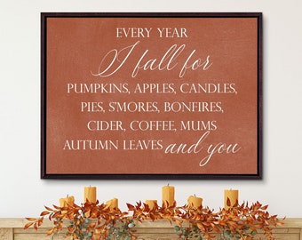 Every Year I Fall Sign - Etsy