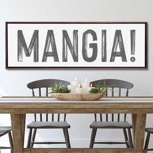 Mangia Sign - Etsy