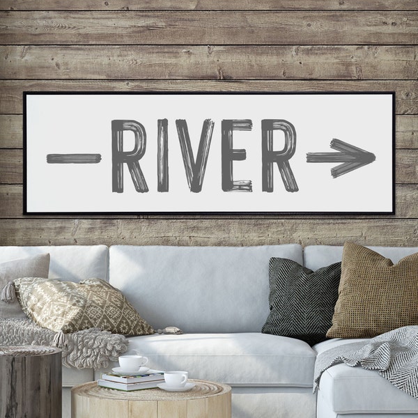 River Sign - Etsy